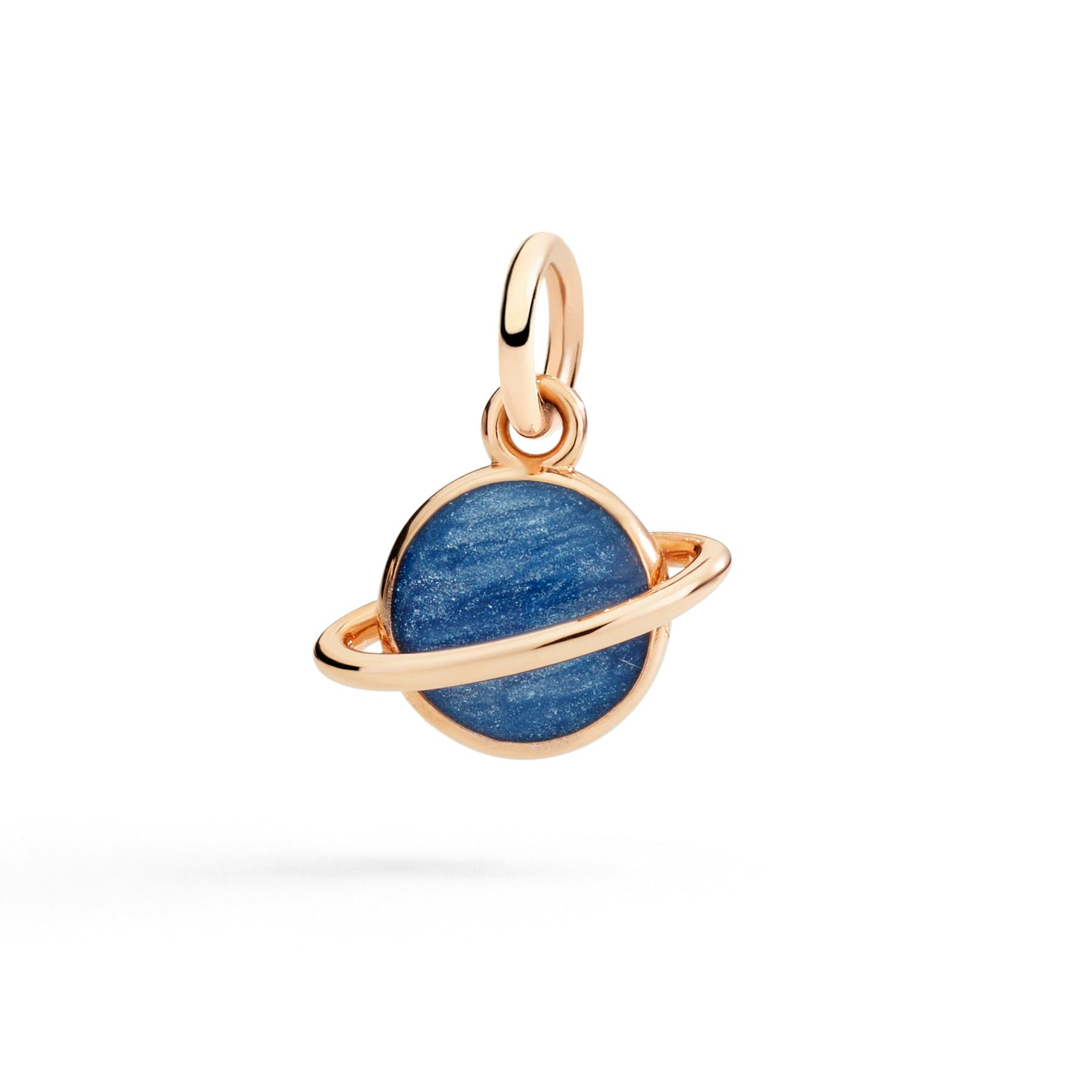 ROSE GOLD & ENAMEL PLANET CHARM